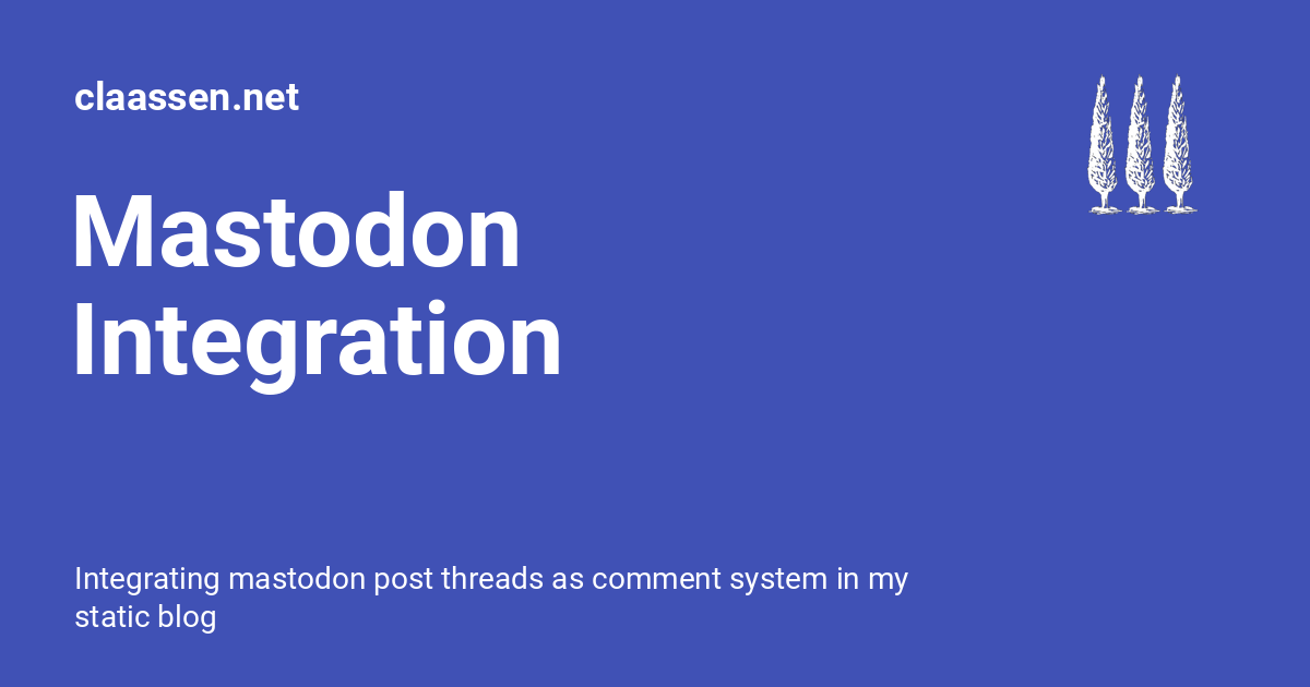 Mastodon Integration - claassen.net